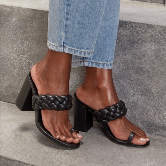 JustFab | Shoes | Justfab Braided Block Heel | Poshmark
